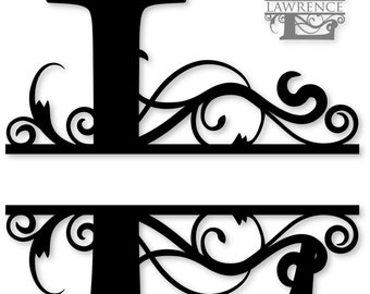 Split letter l | Etsy