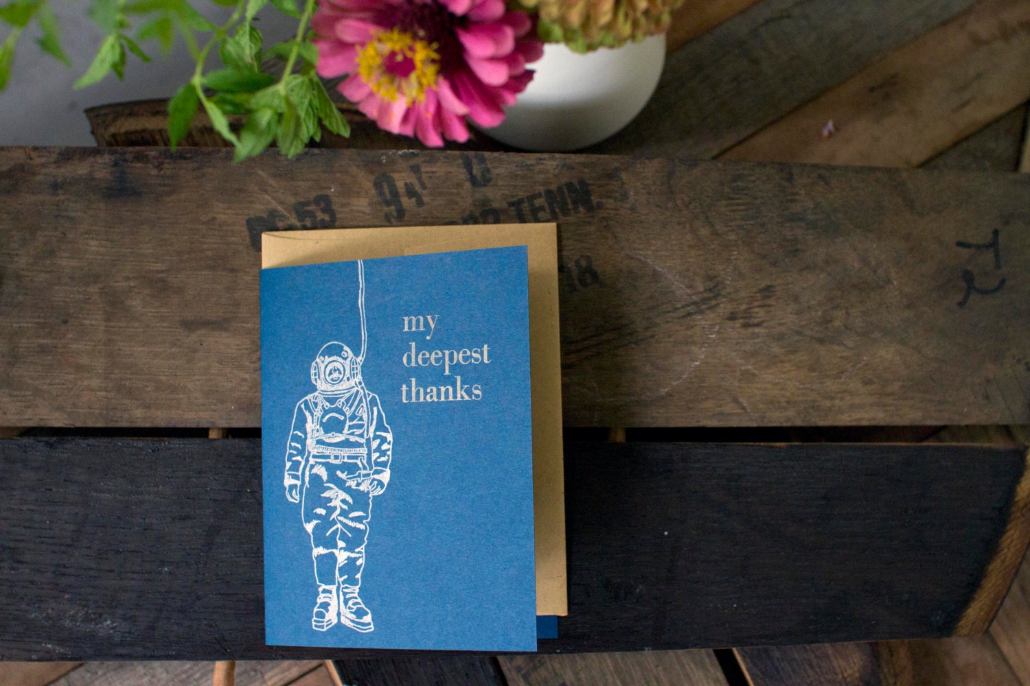 My Deepest Thanks Letterpress Thank You Card