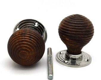 Wooden door knobs | Etsy