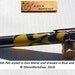 Bolt Action Bullet Pen Handmade Pen Gun Metal Blue Yellow