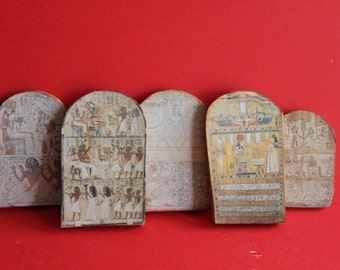 Dollhouse miniature antique altar piece holy bas relief