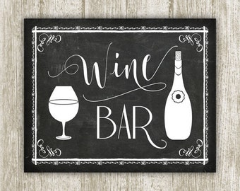 Unique wine bar sign related items | Etsy