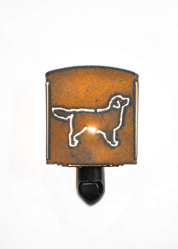 GOLDEN RETRIEVER dog nightlight night light by TheRusticBarnAZ