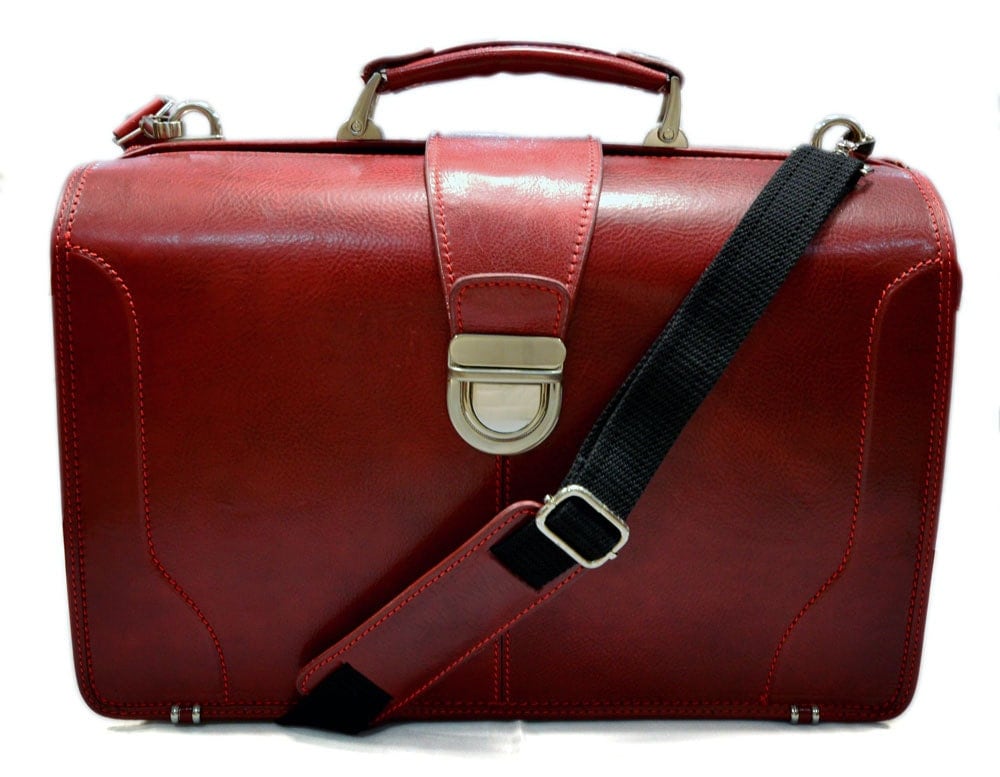 Doctor bag leather mens doctor bag XXL handbag ladies medical