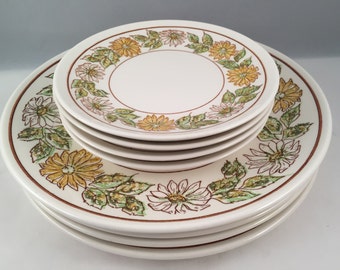 Sunflower dinnerware | Etsy