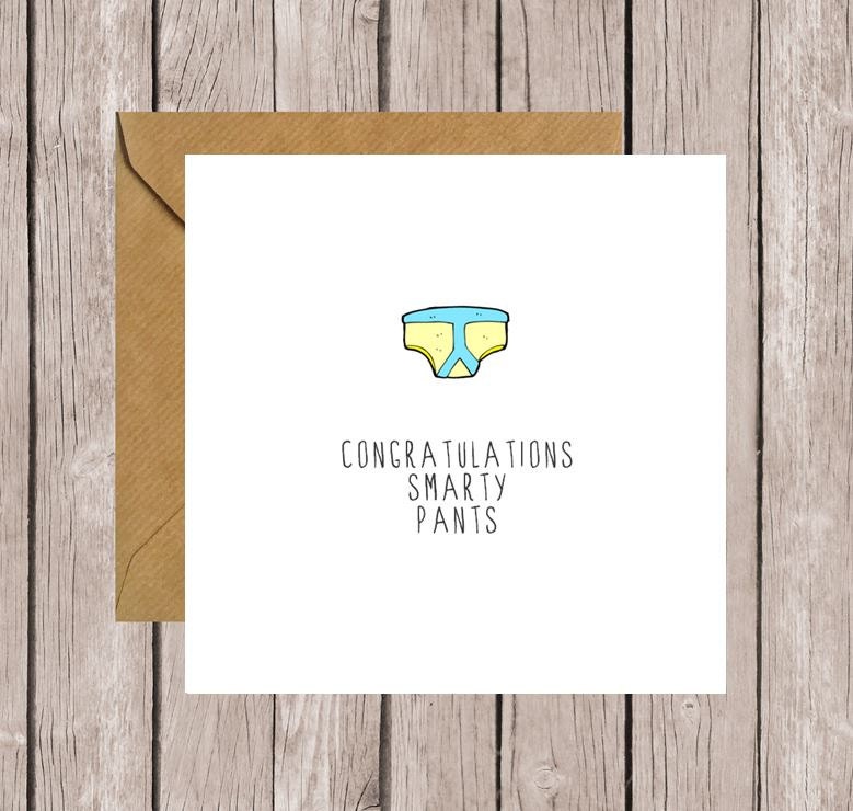 Congratulations Smarty Pants Card Simple