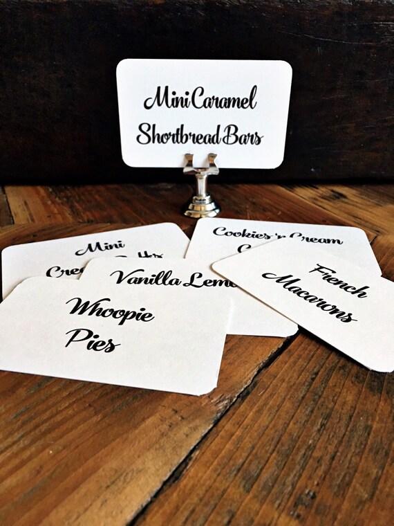 Dessert Table Signs Dessert Table Labels buffet table signs
