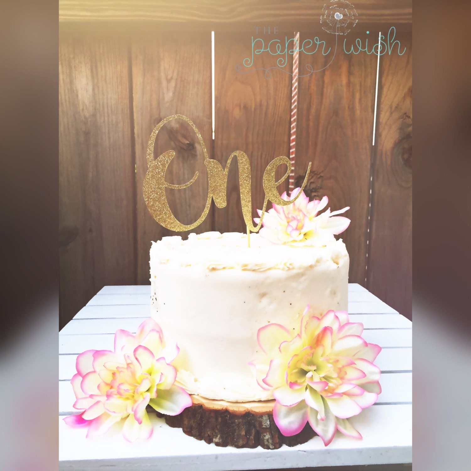 1st birthday cake topper One cake topper 1st by ThePaperWish