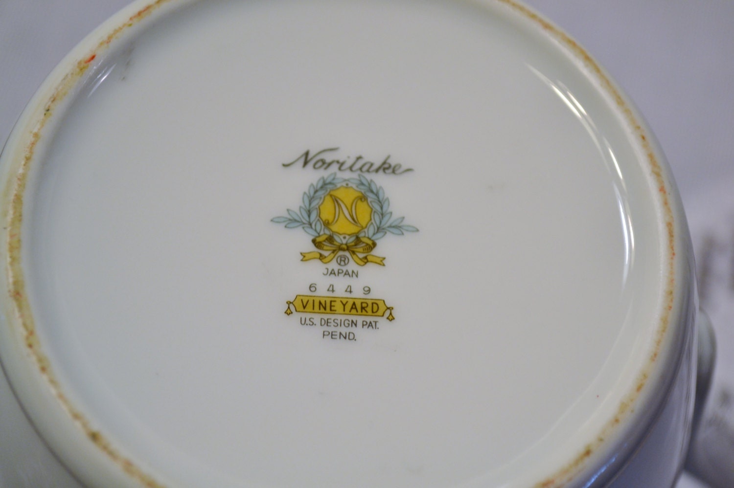 Vintage Noritake Vineyard Coffee Pot with Lid 6449 Pattern