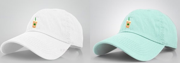 Iced Coffee Dad Hat monogramming/custom phrases available