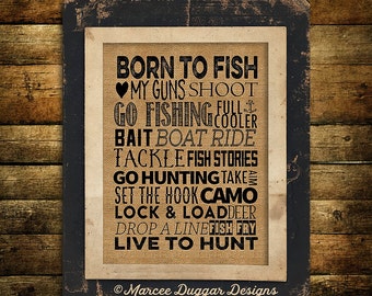 Born to fish | Etsy