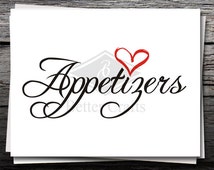 Unique appetizer sign related items | Etsy