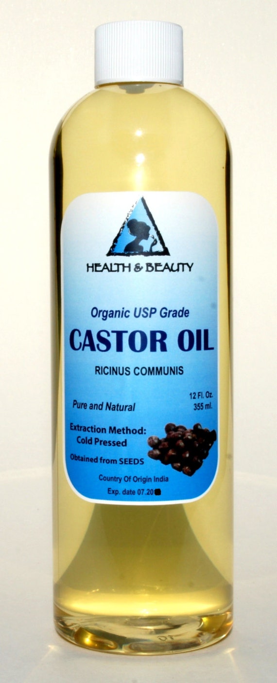 12 oz CASTOR OIL USP Grade Organic Carrier Cold by HBOilsCenter