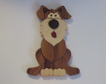 Intarsia dog | Etsy