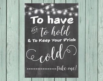 Cold drinks sign | Etsy