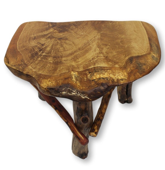 Rustic End Table Salvaged Wood Table Rustic Side Table