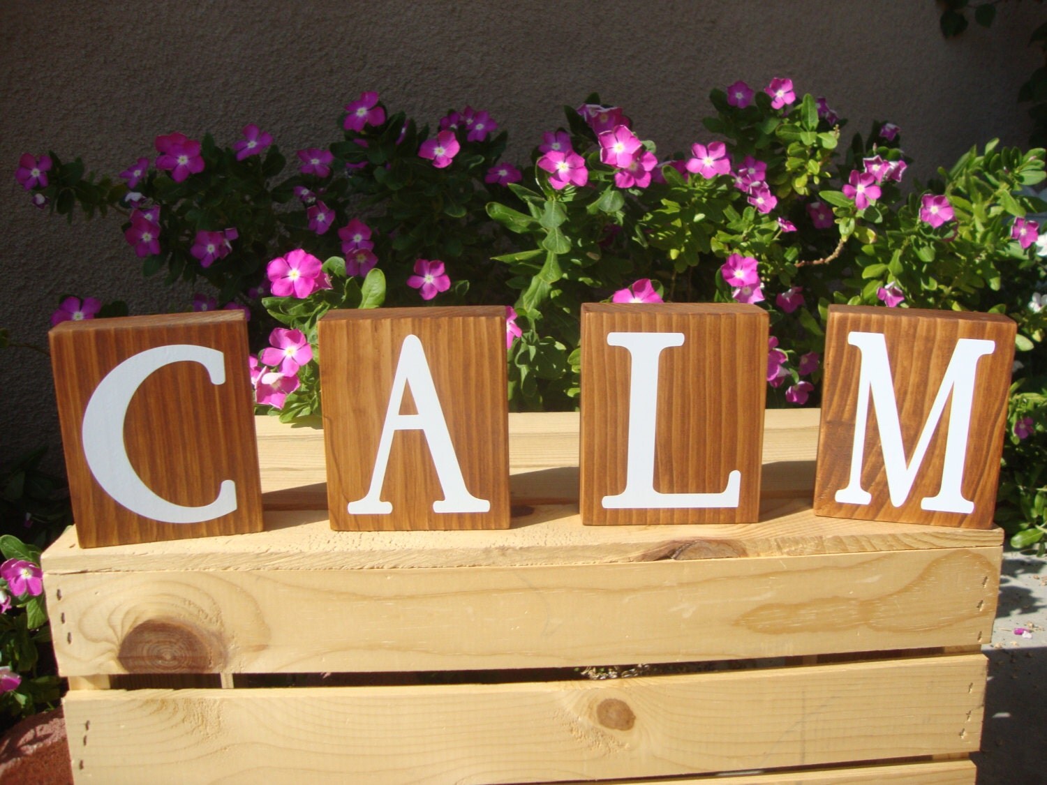 Calm Sign Calm Art Calm Calm Tile Letters Calm Wall Decor