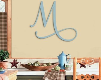 Wooden Monogram Initials Wall Decor Wooden by LesBellesMonogram