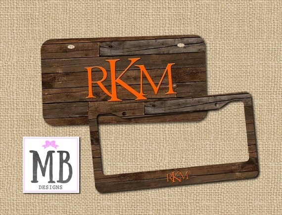 Wood License Plate License plate Personalized License