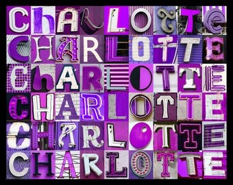 Charlotte name art | Etsy