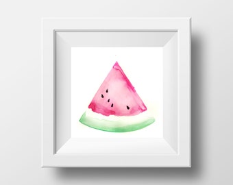 Watermelon painting | Etsy