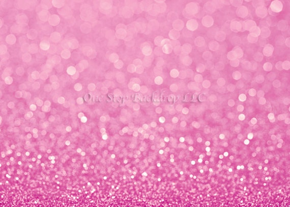 Pink Glitter Backdrop Glare Free Vinyl 7' wide by OneStopBackdrop