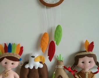 Tribal baby mobile | Etsy