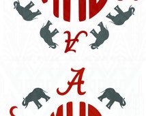 Unique monogram alabama related items | Etsy