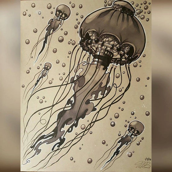 Items similar to Steampunk Jellyfish on Etsy