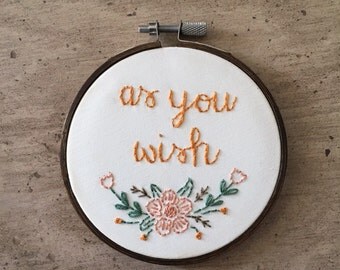 Embroidered quote | Etsy