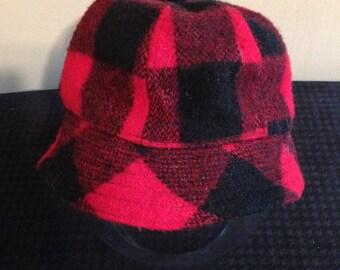 Unique red and black hat related items | Etsy