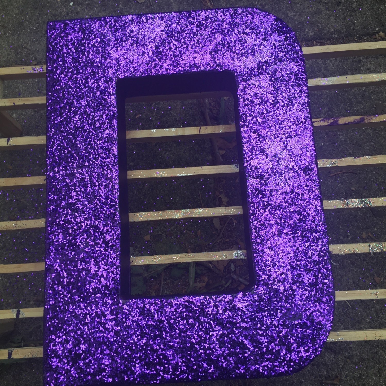 Glitter letter D by NellesEmbellishments on Etsy