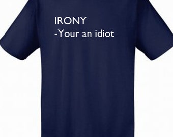 Funny ironic shirt | Etsy