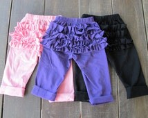 Popular items for girls ruffle pants on Etsy