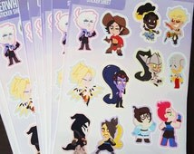 Unique overwatch sticker related items | Etsy