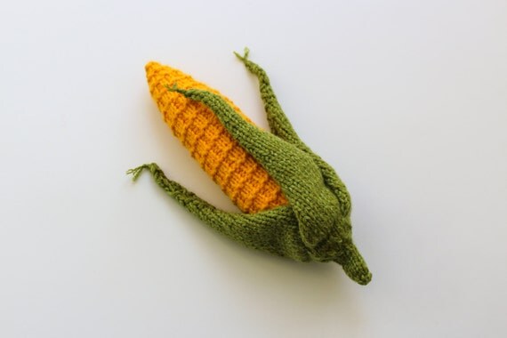 Soft toy corn Pretend play vegetables Montessori by MapleApple
