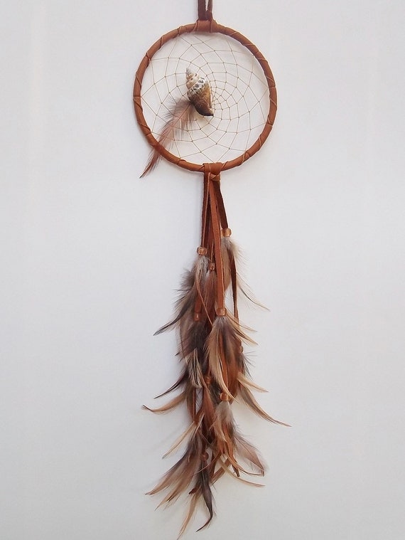 BEACH DREAM CATCHER Brown Shell Dream Catcher Beach Nautical