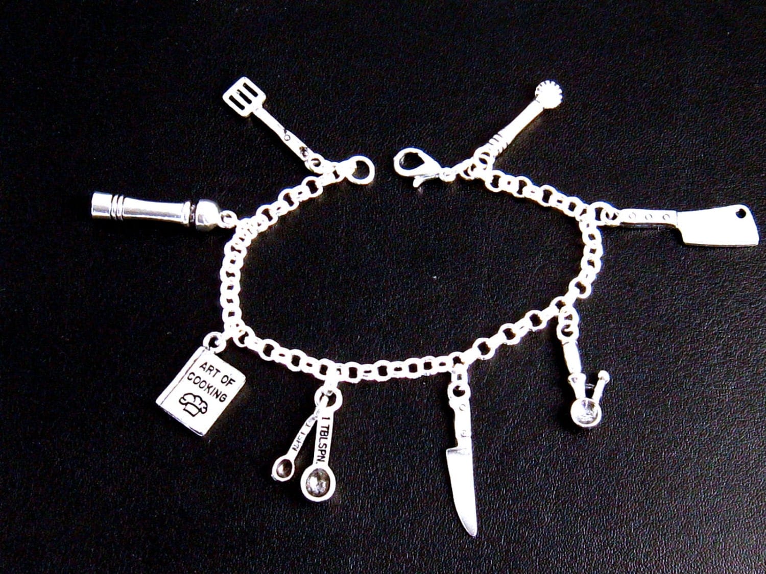 Culinary Charm Bracelet Chef Bracelet Jewelry Kitchen