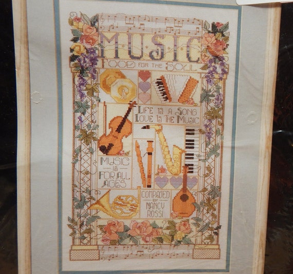 CELEBRATION of MUSIC Counted Cross Stitch Stitchery Kit