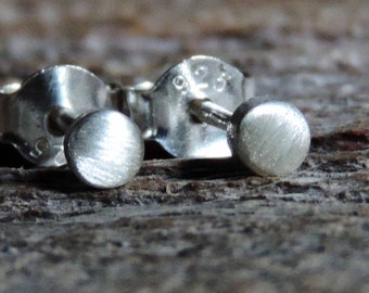 3mm stud earrings | Etsy