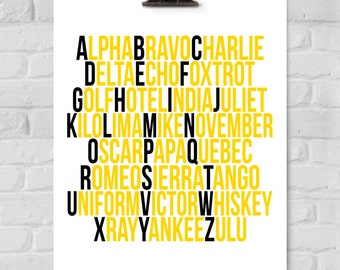 Military alphabet | Etsy