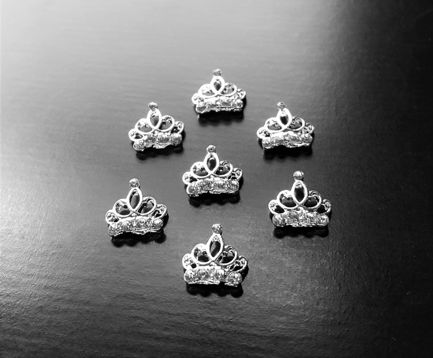 Princess Crown Floating Charm for Floating Lockets-Clear