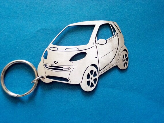 Smart fortwo Personalized Key Chain Keychain model of your