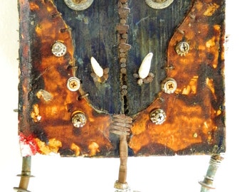 Colorful and Whimsical Folk Art Print by artist Tom Menard