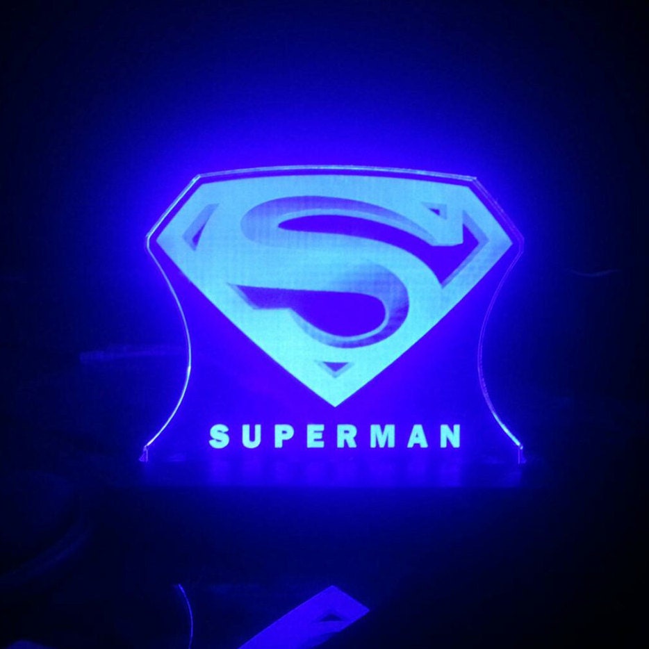 Superman the man of steel Acrylic LED light sign led display
