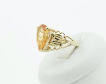 Unique large citrine ring related items | Etsy