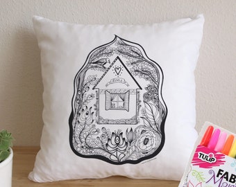 Coloring pillowcase | Etsy