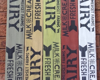 Vintage dairy sign | Etsy