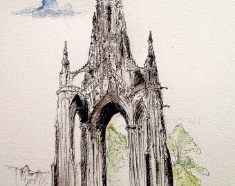 Scott monument | Etsy