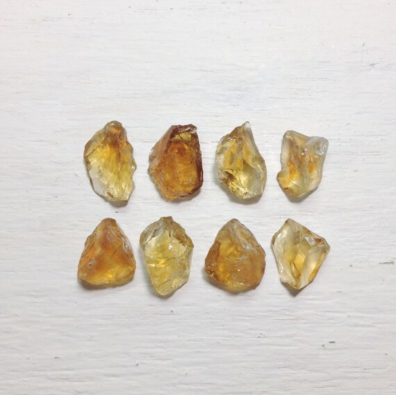 Raw citrine crystal rough citrine lot // B2000